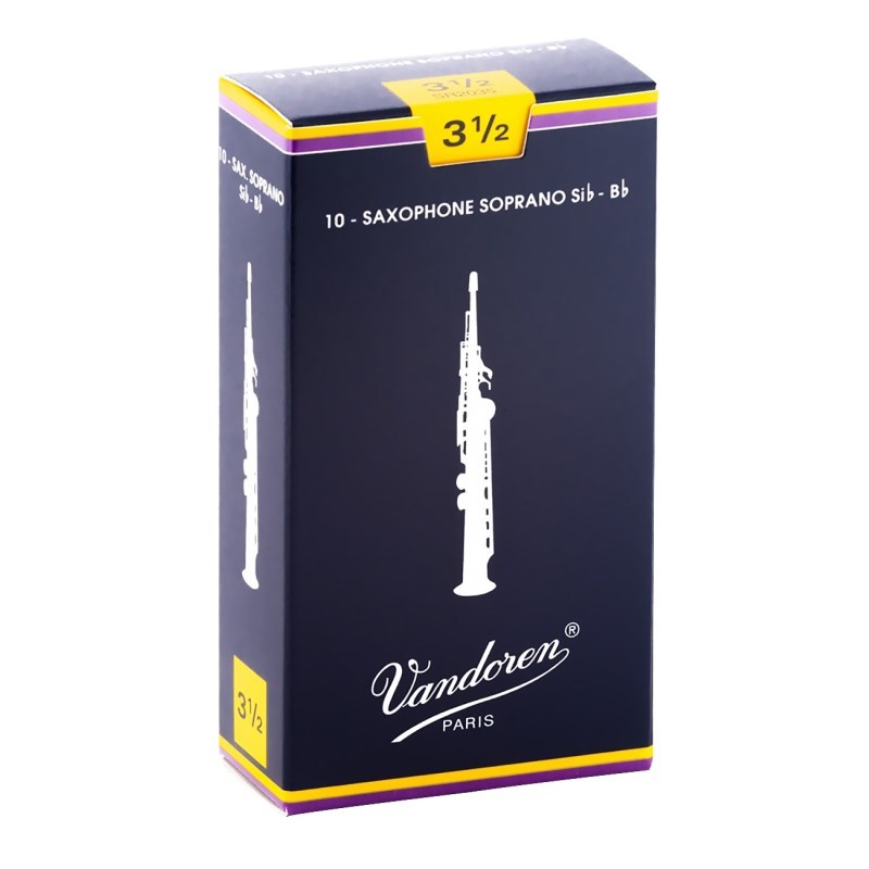 VANDOREN 「3-1/2」ソプラノサックス用リード Traditional (青箱)（新品）【楽器検索デジマート】