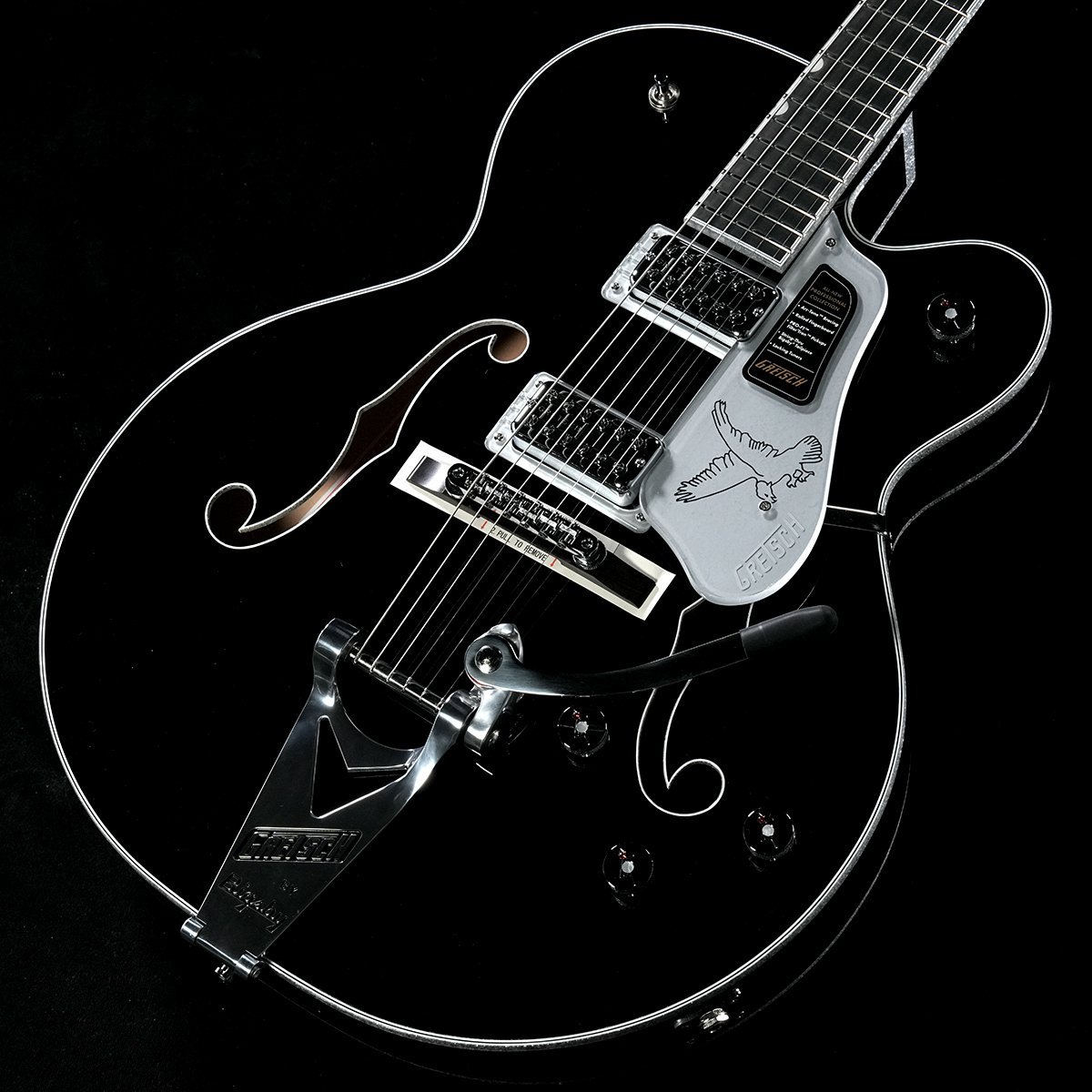 Gretsch Falcon Hollow Body w/String-Thru Bigsby Chrome Hardware Ebony ...