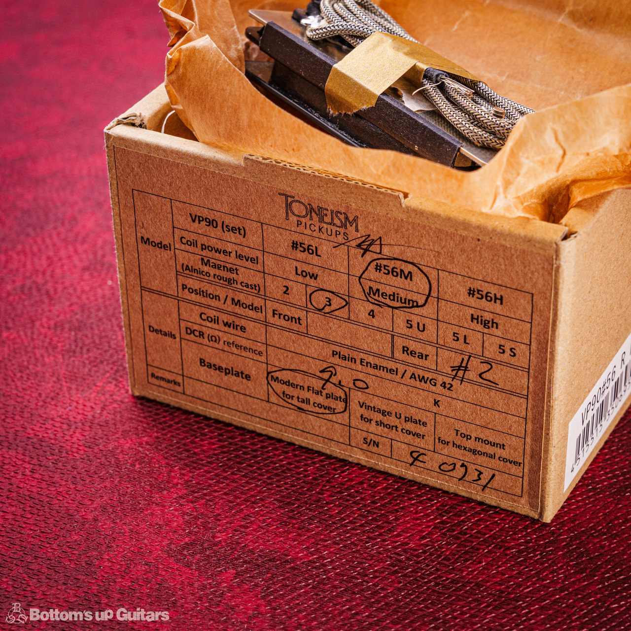 Toneism Pickups VP90#56M (MFP : Soapbar Type) 【フロント & リアセット】（新品/送料無料 ...