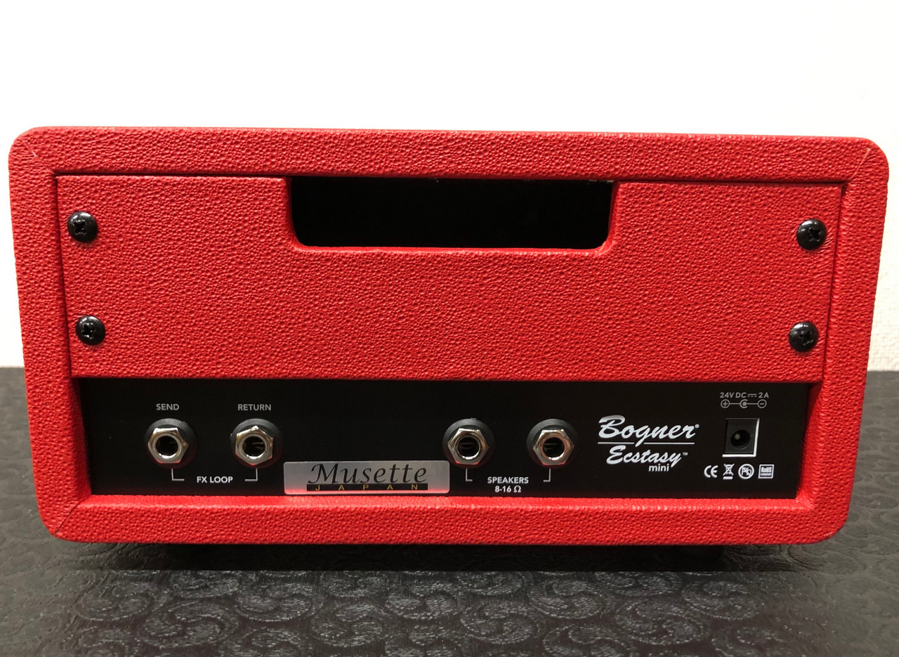 Bogner ECSTACY Mini Head Red Tolex / Brown Grill / White Piping [White ...