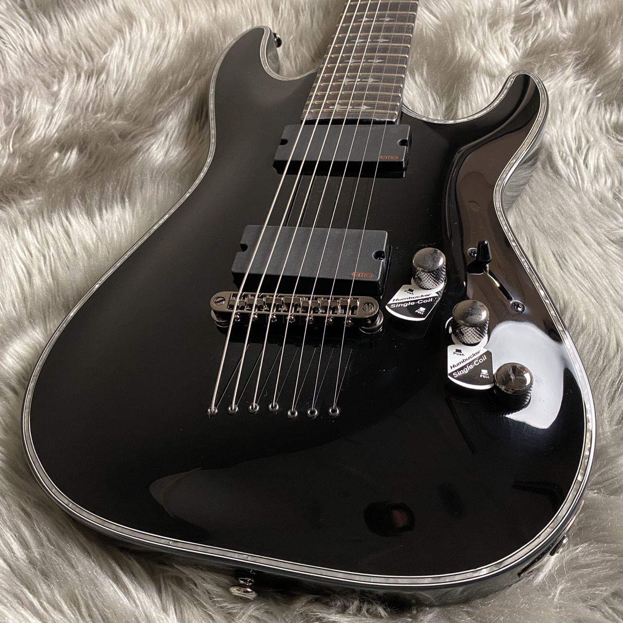 SCHECTER AD-C-7-HR(HellRaiser C7)-Gross Black【現物画像】【最大36回分割無金利キャンペーン実施中】（B級特価/送料無料）【楽器検索デジマート】