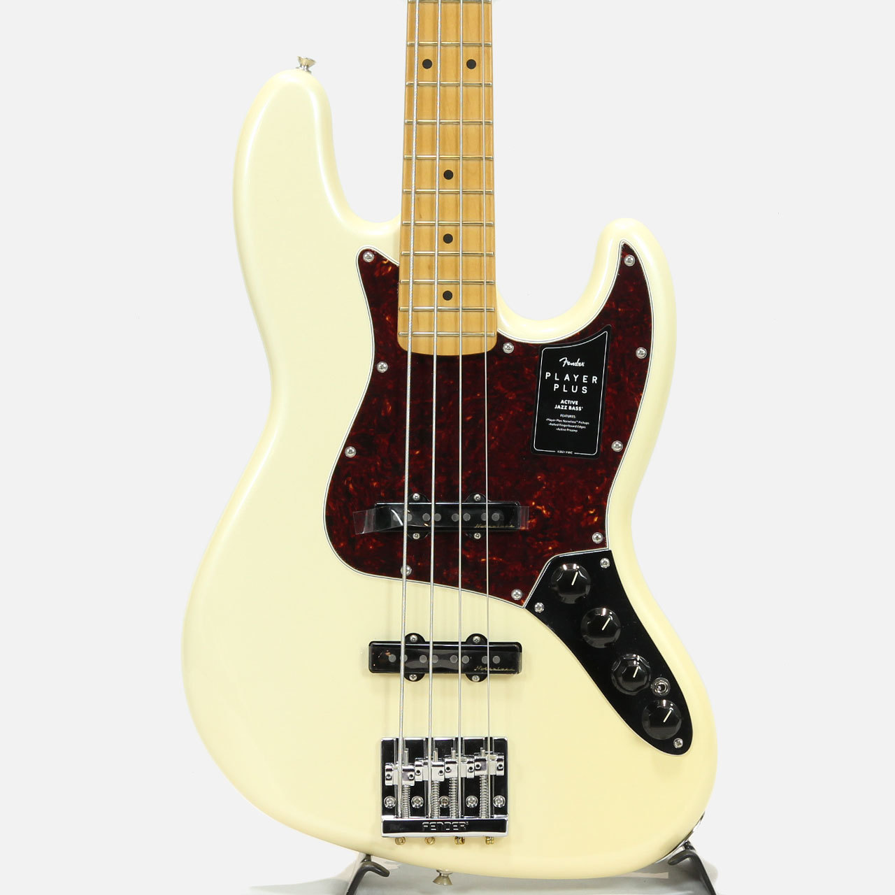 Fender Player Plus Active Jazz Bass / Olympic Pearl（新品/送料無料）【楽器検索デジマート】