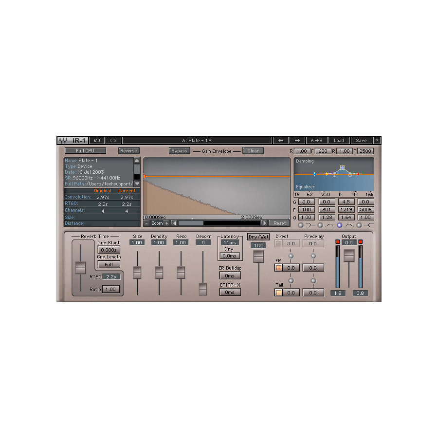 WAVES IR1 Convolution Reverb IR1NA Hyb 【代引き不可】（新品/送料無料）【楽器検索デジマート】