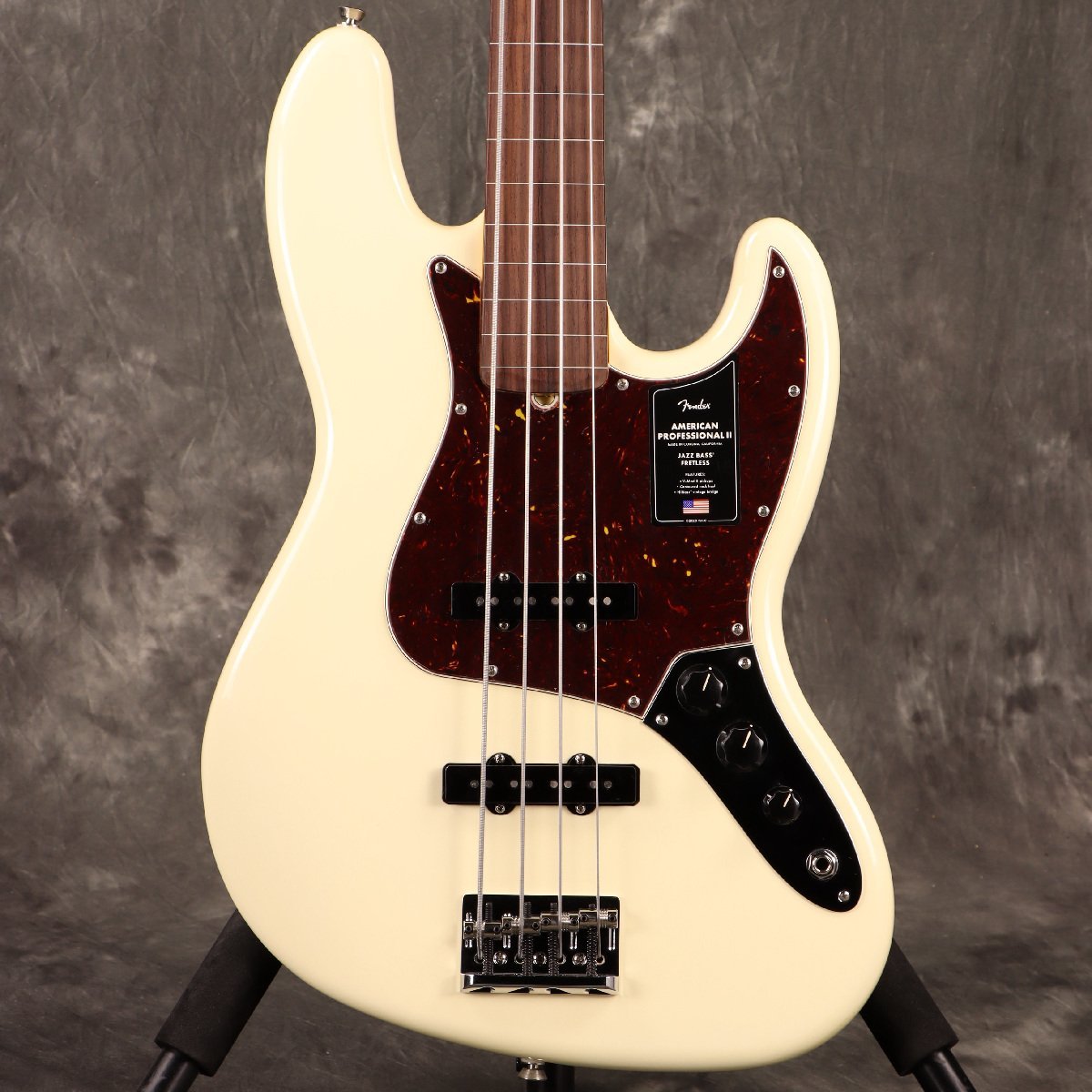 Fender American Professional II Jazz Bass Fretless Rosewood Fingerboard Olympic White[S/N ...