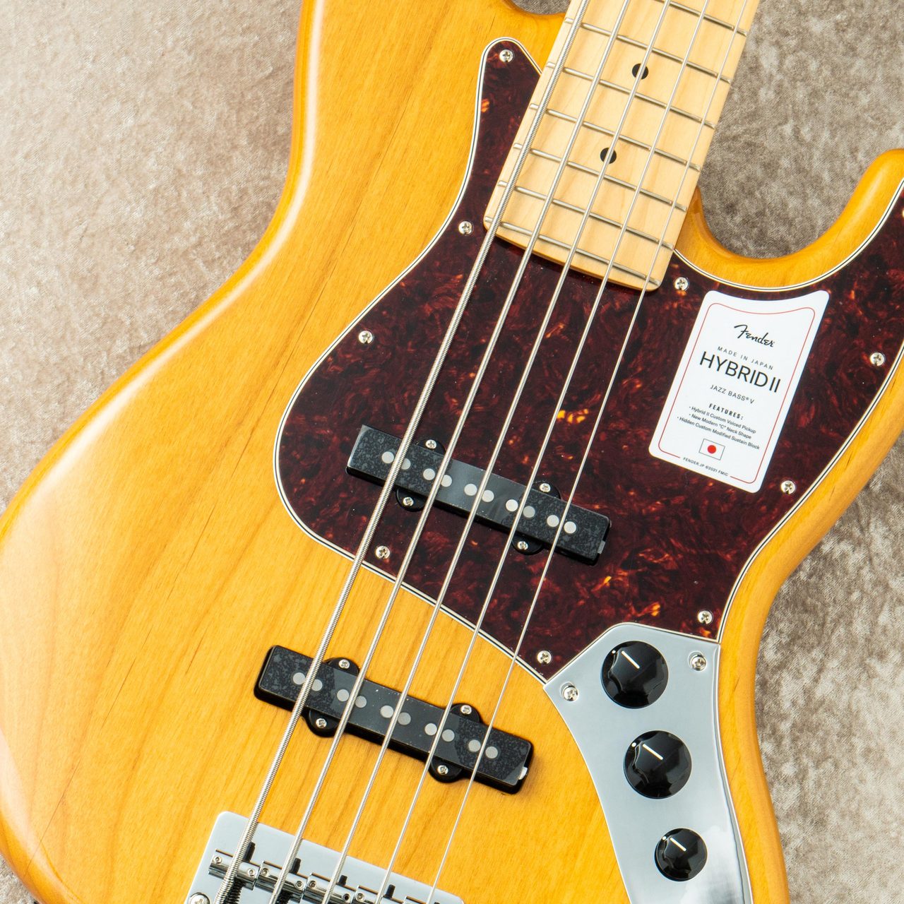 Fender Made in Japan Hybrid II Jazz Bass V Maple Fingerboard -Vintage ...