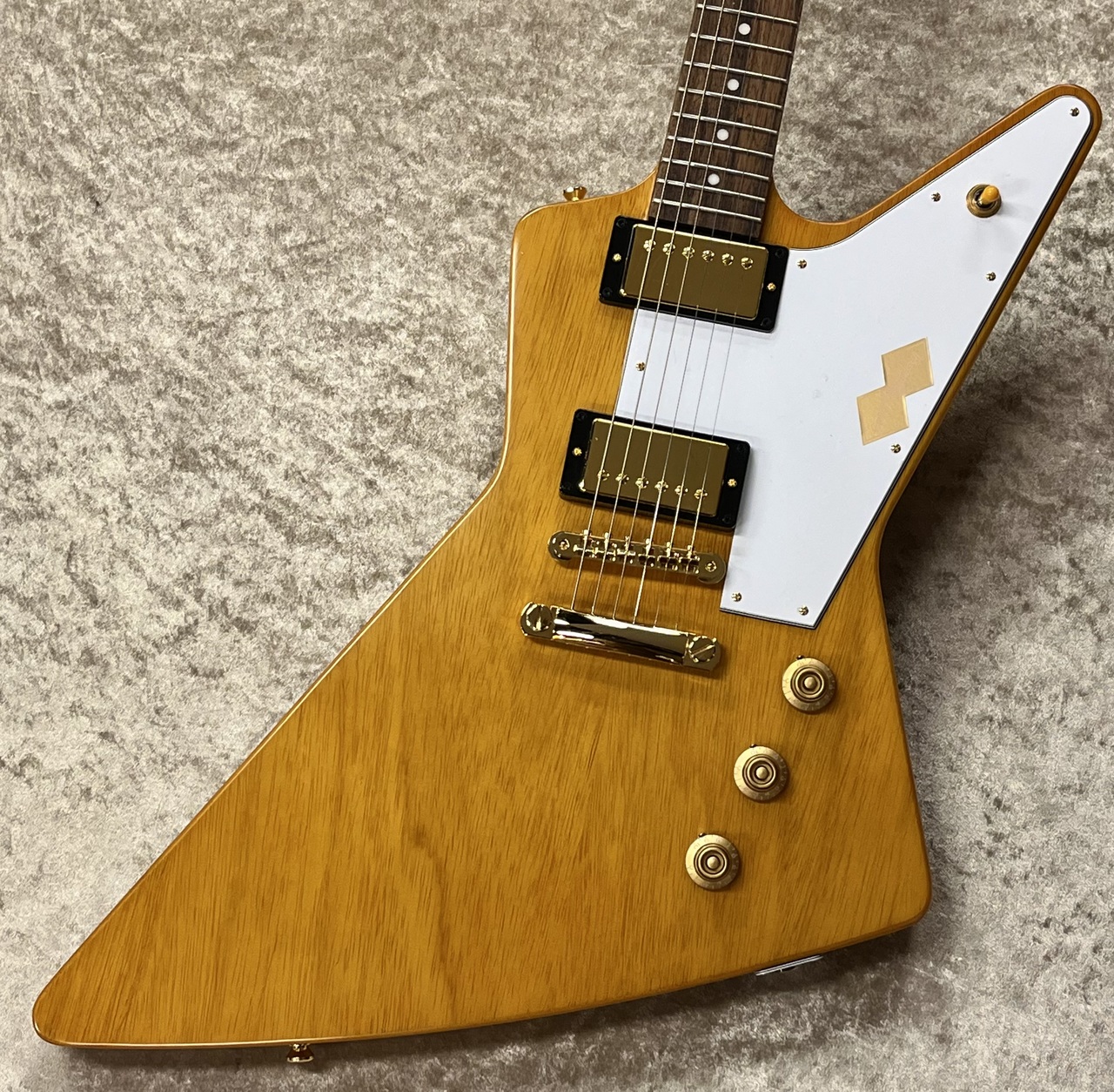 Epiphone Inspired by Gibson Custom 1958 Korina Explorer Aged Natural s/n 24111523801【3.37kg】（新品 ...