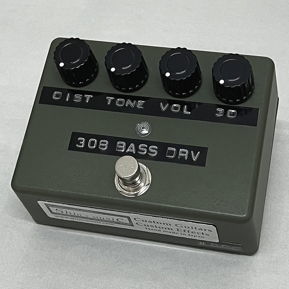 Shin's Music 308 BASS DRIVE (Army Green) 【貴重なオペアンプ Shin's Music 308 BASS DRIVE (Army Green) 【貴重なオペアンプ