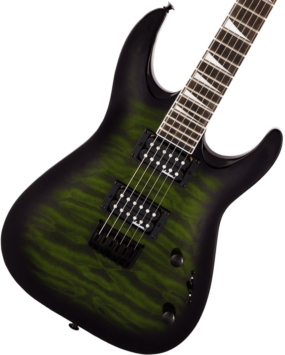 Jackson JS Series Dinky Arch Top JS32Q DKA HT Transparent GreenBurst ...