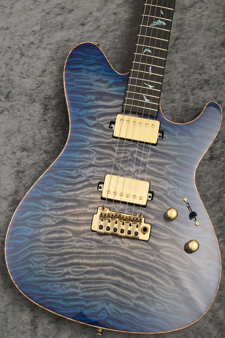 Sugi Custom Order DS496E 6A Quilt Maple/HM/F-Maho Dark See Through Blue #S250138 【現地選定材】（新品）【楽器 ...