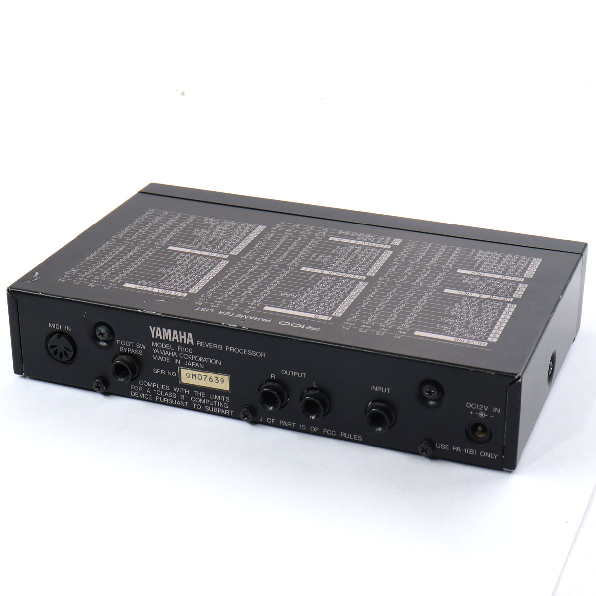 YAMAHA R100 Reverb Processor 【池袋店】（中古）【楽器検索デジマート】