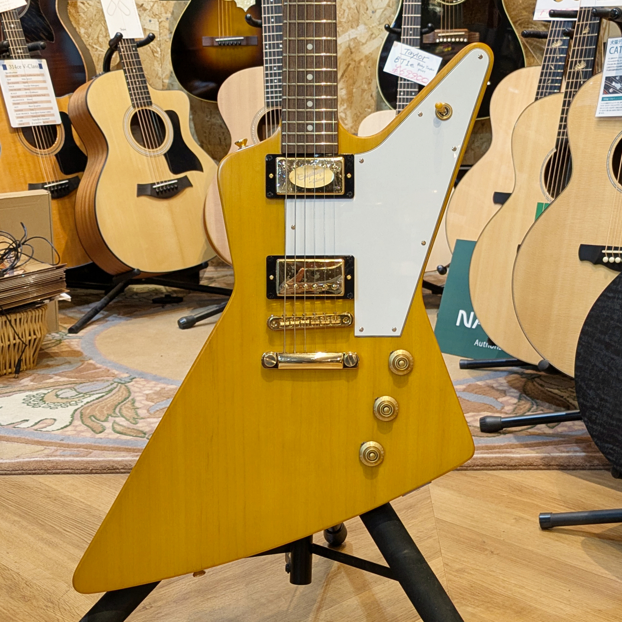 Epiphone Inspired by Gibson Custom 1958 Korina Explorer Aged Natural（新品 ...