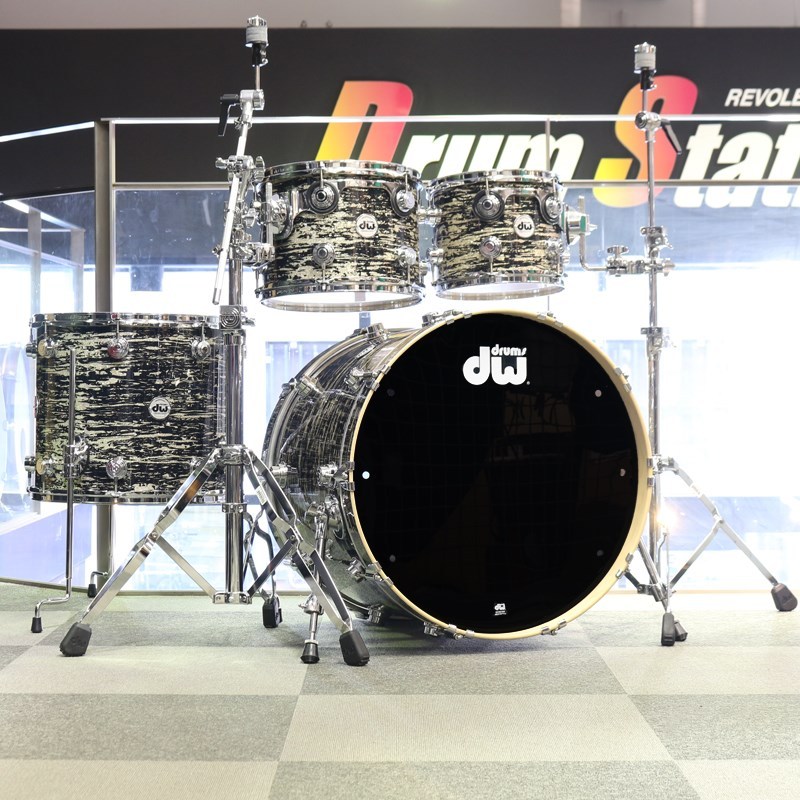 dw Collector's Pure Maple 4pc Drum Kit [BD22，FT16，TT12&10 / Black Oyster Glass FinishPly]（新品/送料 ...