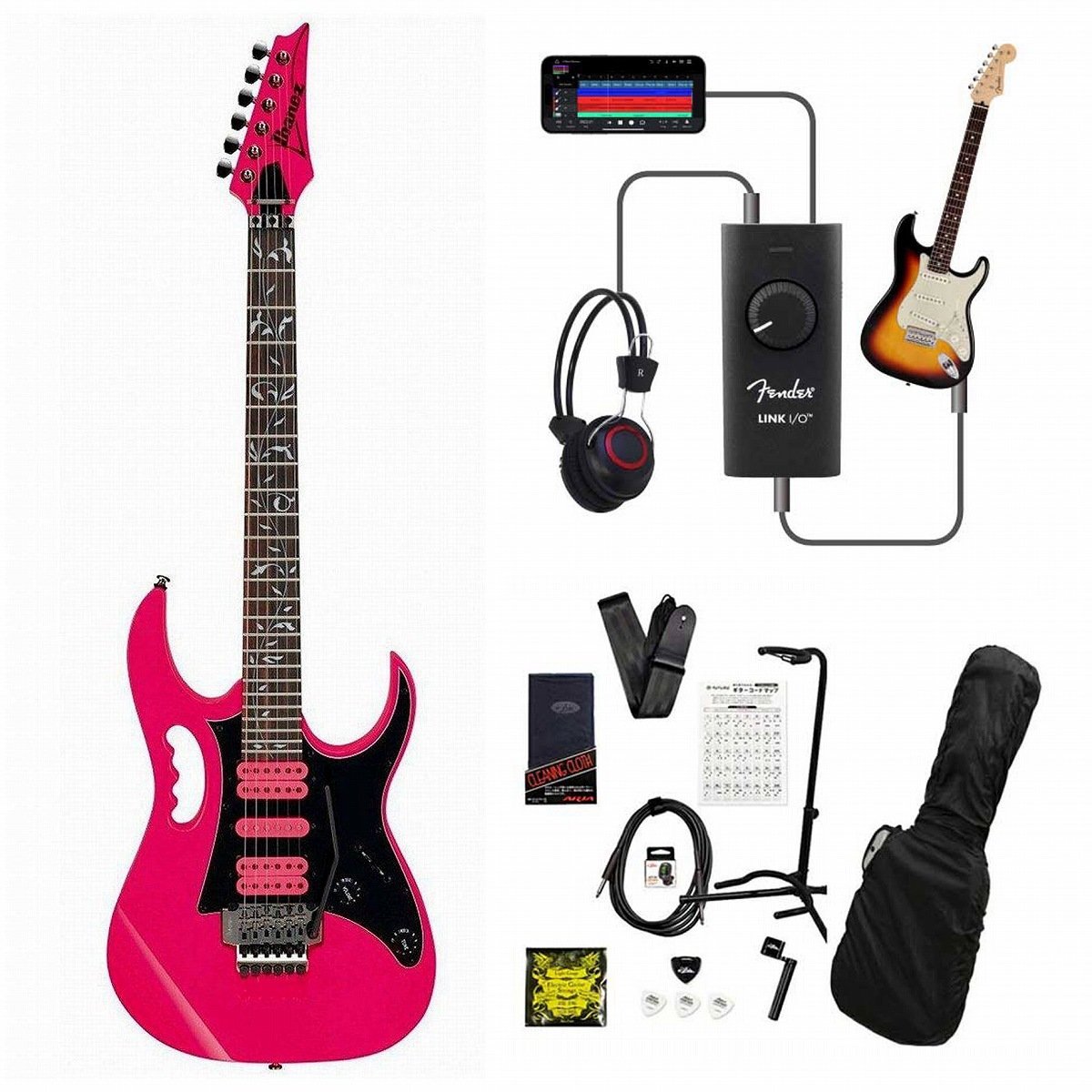 Ibanez Steve Vai Signature Model JEMJRSP-PK (Pink) アイバニーズ 録音＆セッションで上達 ...