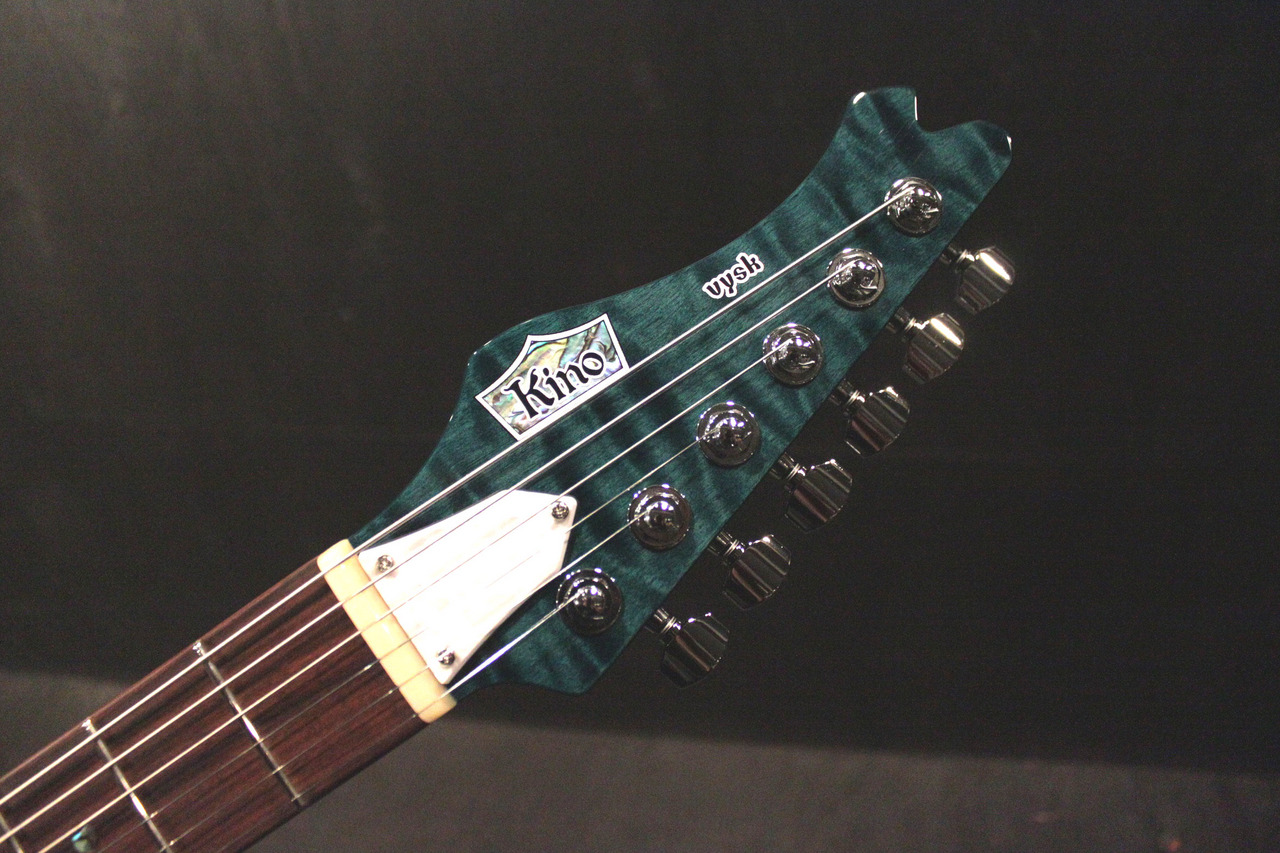 Kino vysk 2H Quilt Maple Top Ash Back / Madagascar Rose FB Trans Blue w ...