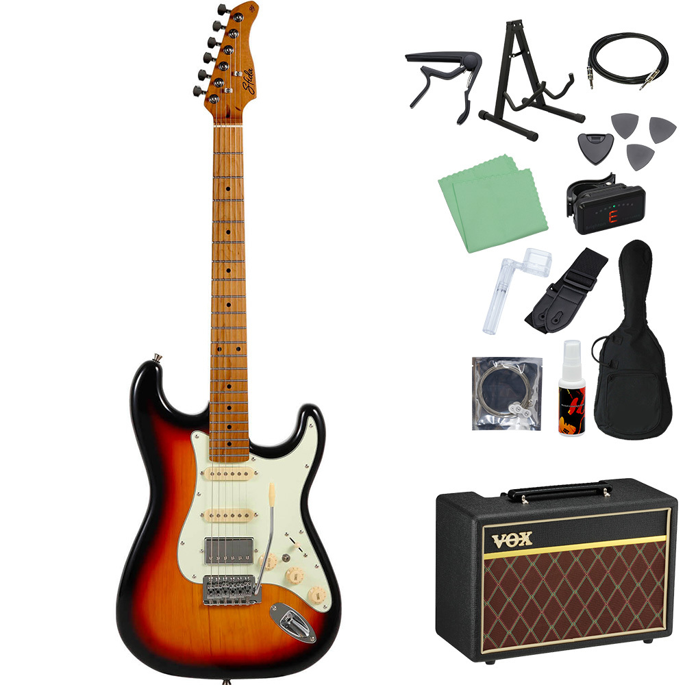 Sfida SST-450 エレキギター初心者14点セット 【VOXアンプ付き】 SB（新品/送料無料）【楽器検索デジマート】