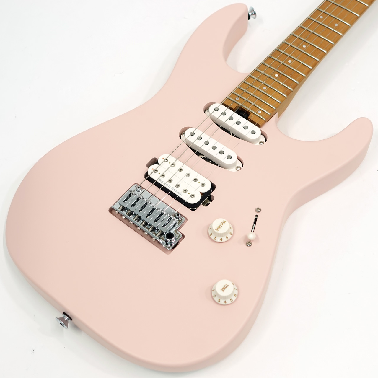 Charvel PRO-MOD DK24 HSS 2PT CM Satin Shell Pink（B級特価/送料無料）[デジマートSALE ...