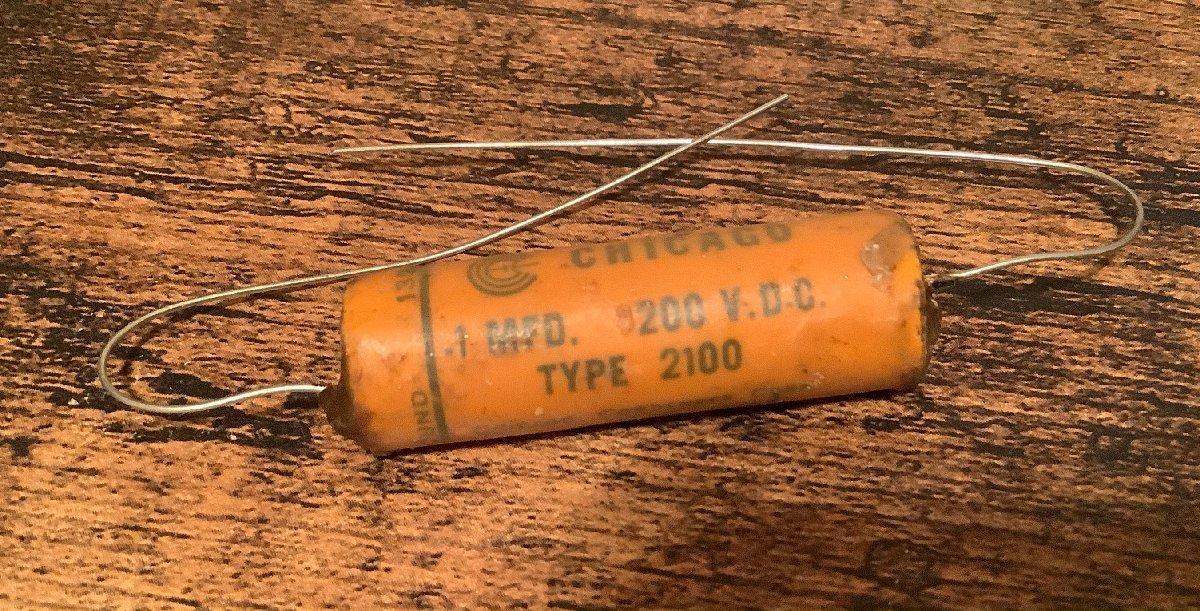 Vintage Chicago ビンテージ Chicago Wax .1 200v コンデンサ 超貴重 (シングル/.1シングル)（ビンテージ ...