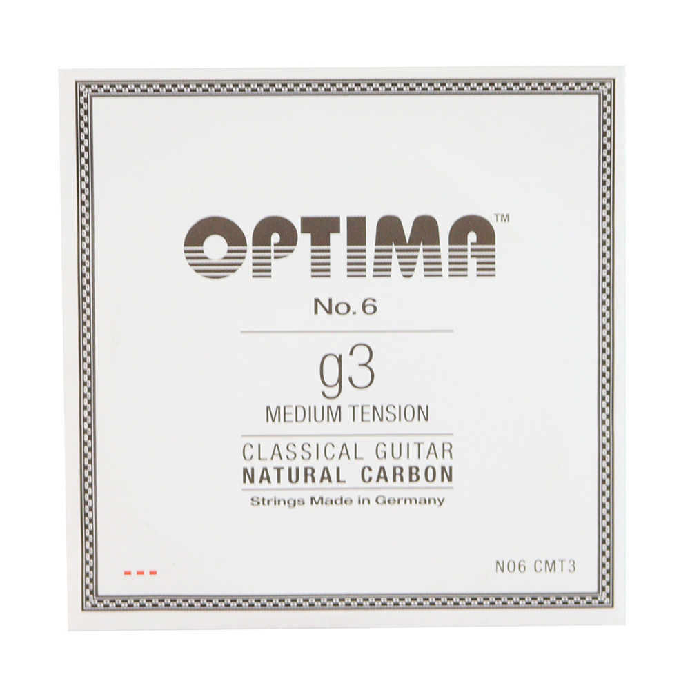 Optima Strings No6.CMT3 Natural Carbon G3 Medium 3弦 バラ弦 クラシックギター弦×3本（新品 ...