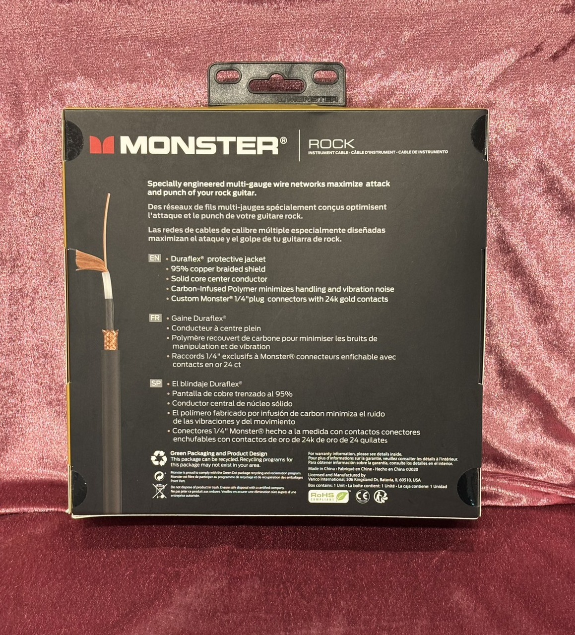 Monster Cable Monster Rock Instrument Cable 21FT 6.4M LS（新品）【楽器検索デジマート】