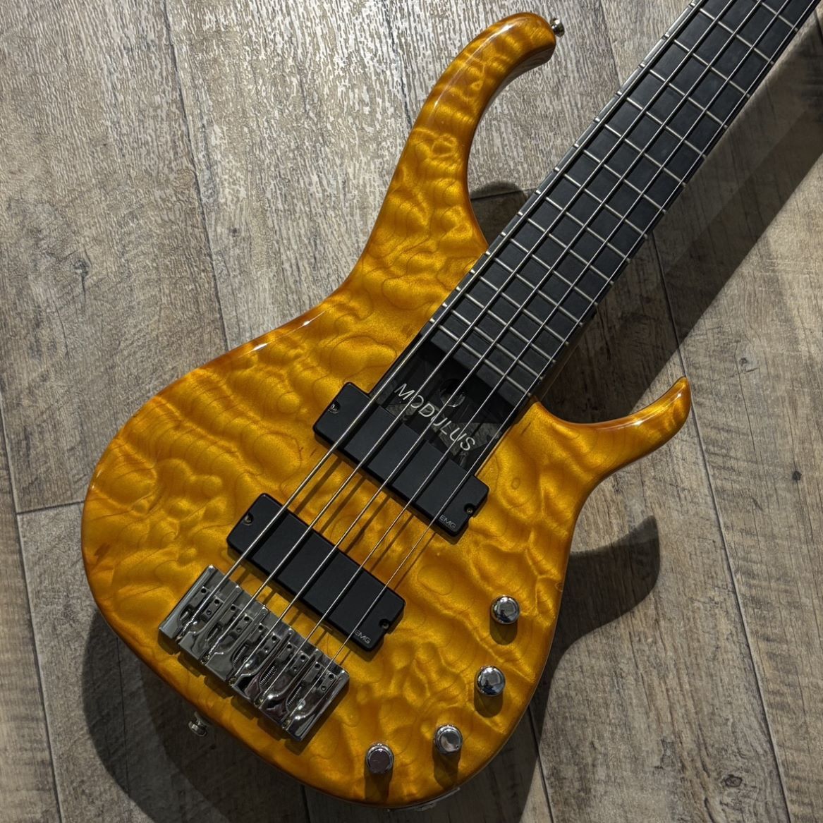 Modulus Quantum 5 Wide neck / Trans Amber（中古/送料無料）【楽器検索デジマート】