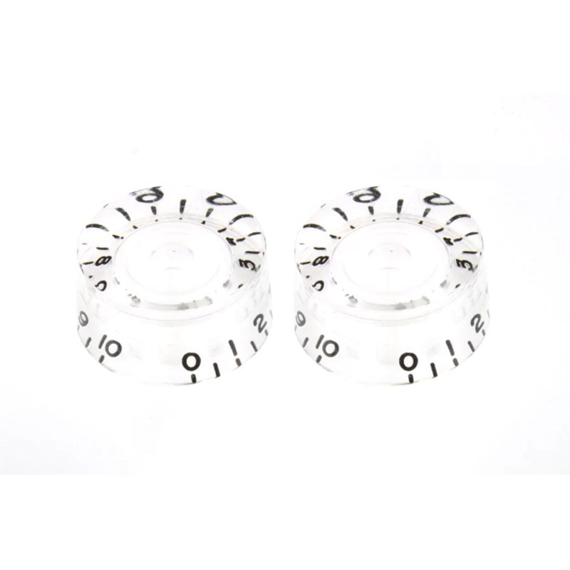 ALLPARTS 【お取り寄せ商品】 SET OF 2 CLEAR SPEED KNOBS/PK-0130-031（新品）【楽器検索デジマート】