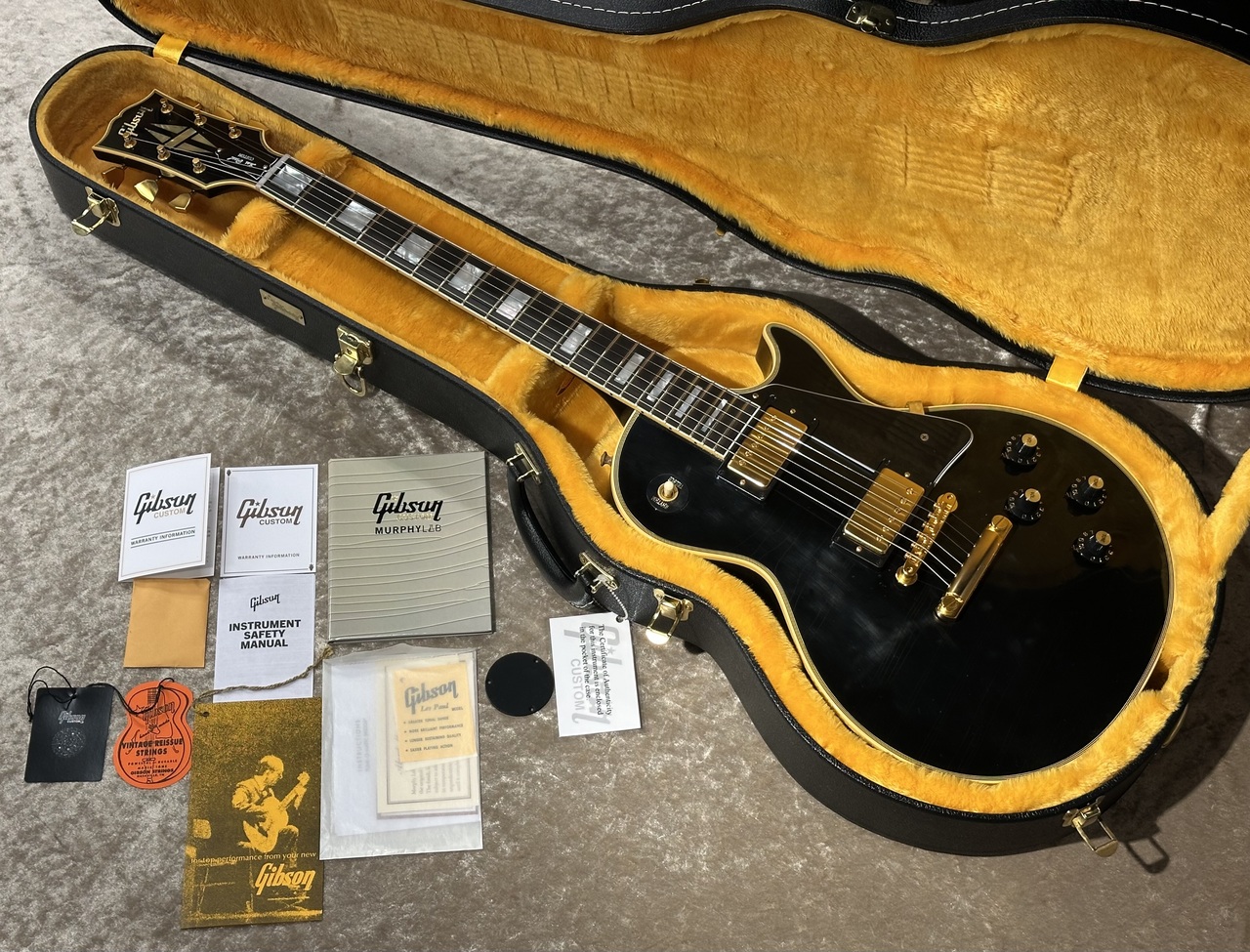 Gibson Custom Shop Murphy Lab 1968 Les Paul Custom Reissue "Ultra Light ...