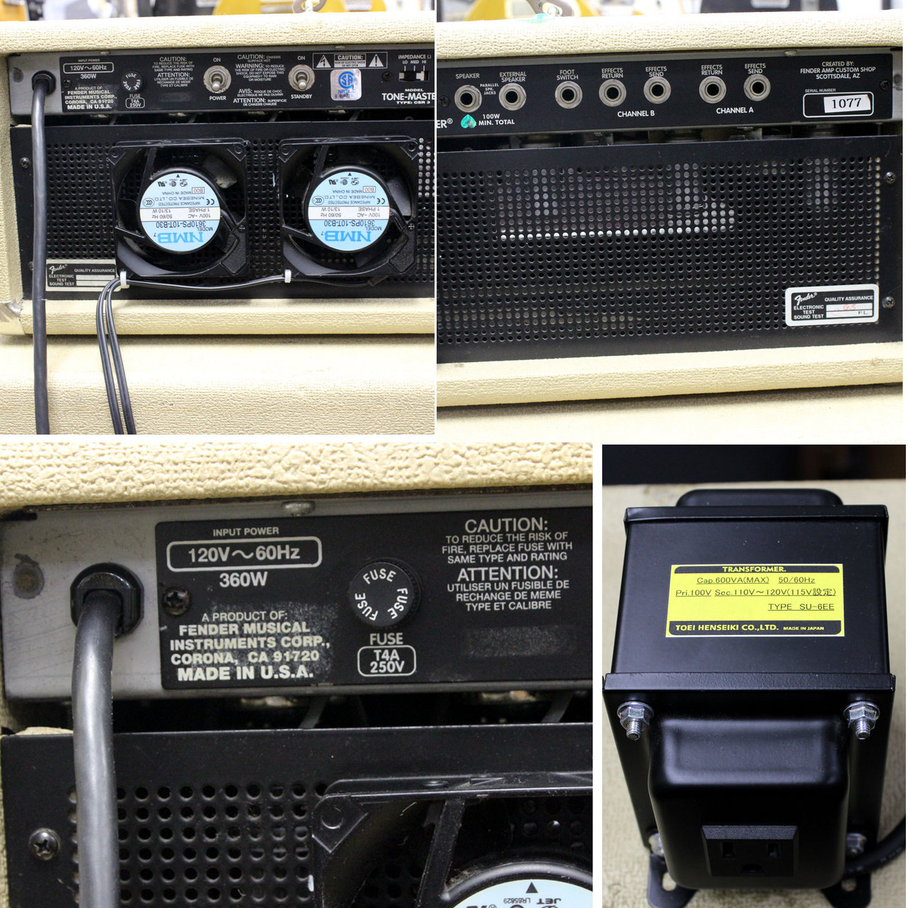 Fender Custom Shop Tone Master 100W キャビネットおまけ付 ヘッドアンプ tトーン マスター 1990年代製です（中古）【楽器検索デジマート】