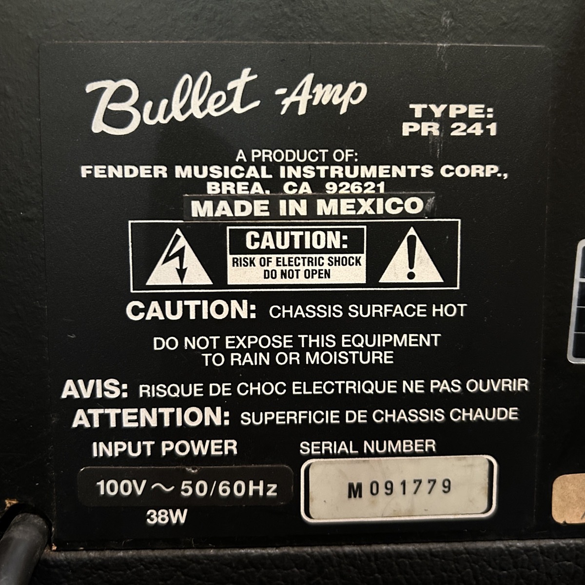 Fender Bullet-Amp Guitar Amplifier（中古/送料無料）【楽器検索デジマート】