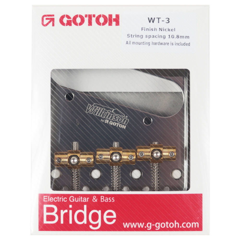 GOTOH ゴトー GOTOH WT3-N TLタイプ用ブリッジ ウィルキンソンタイプ ニッケル（新品/送料無料）【楽器検索デジマート】