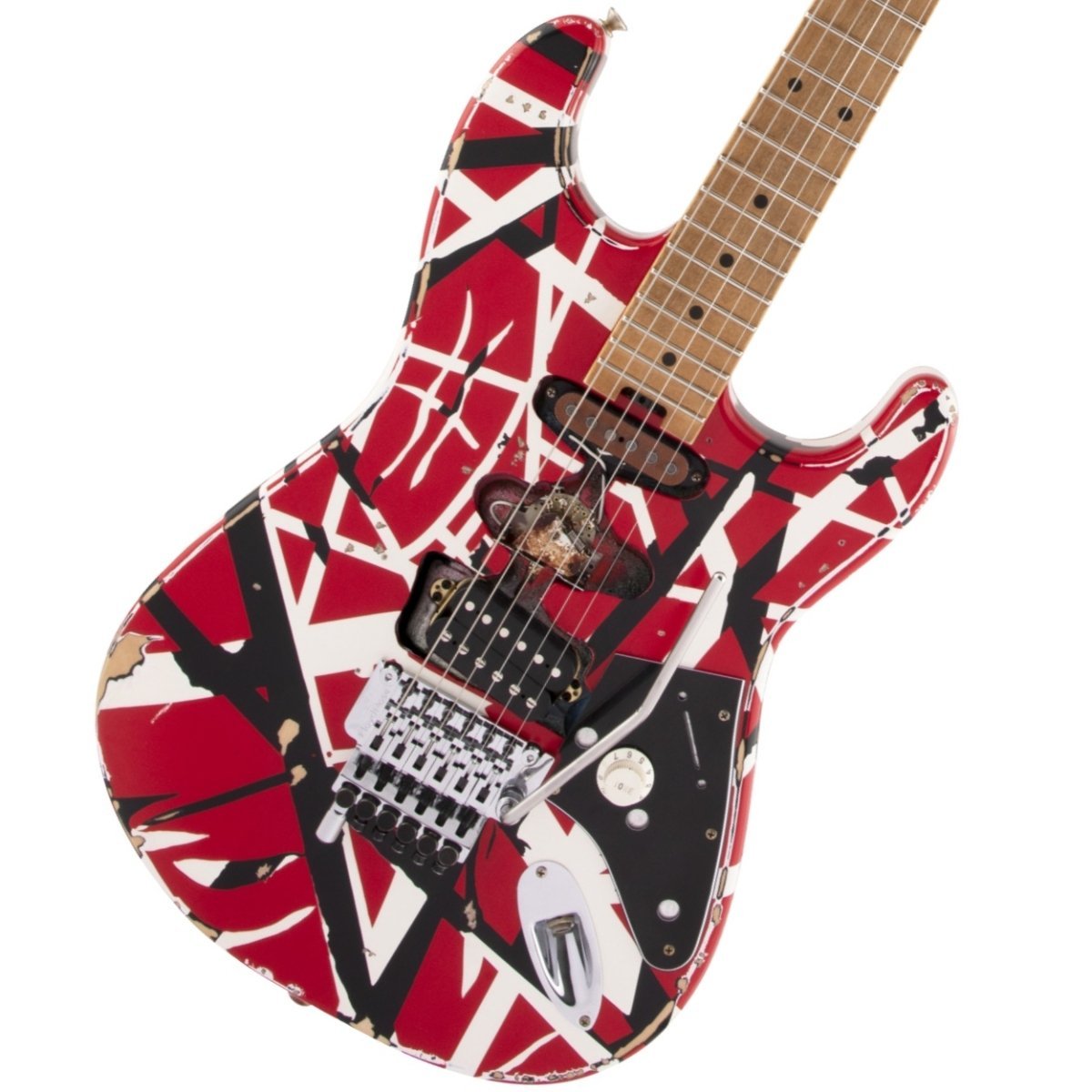 EVH Striped Series Frankie Red/White/Black Relic【梅田店】（新品/送料無料）【楽器検索デジマート】