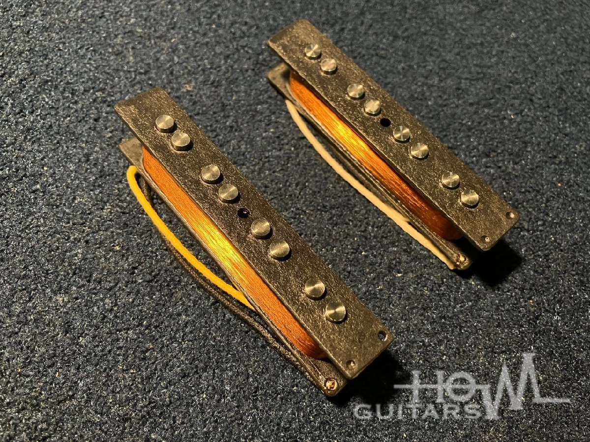 HOWL GUITARS Original Pickup ‘62-'63 Jazz Bass "Black Bobbin" Set ...