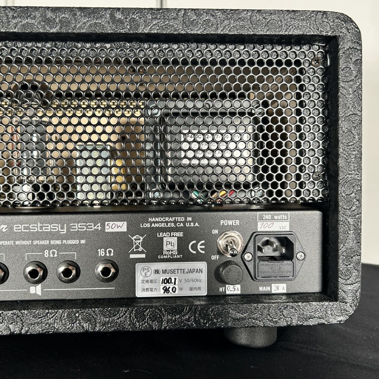 Bogner Ecstasy 3534/50W Comet tolex/Salt＆Pepper Grill/Gold Piping ...