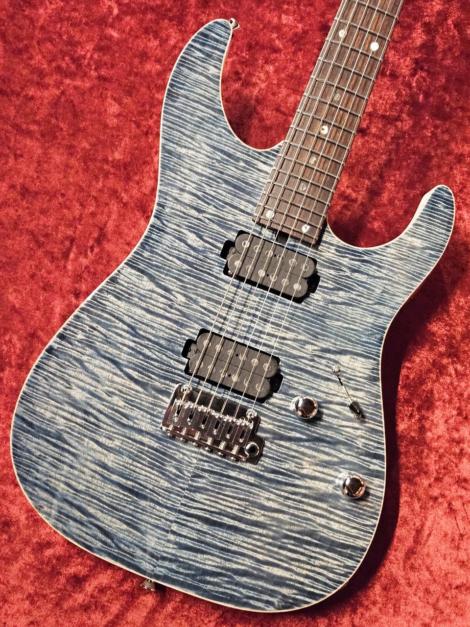 T's Guitars DST-Pro 24 5A Flame Maple -Trans Blue Denim- ≒3.27kg（新品/送料 ...