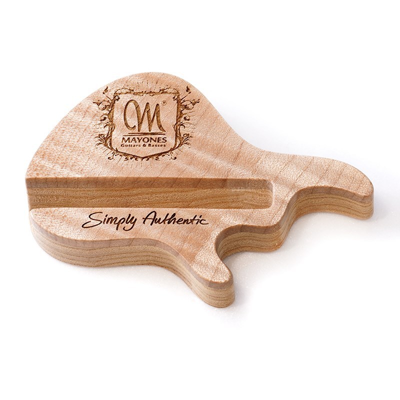 MAYONES Wooden Phone Holder Figured Maple Limited #3 (Flame Maple / Ash ...