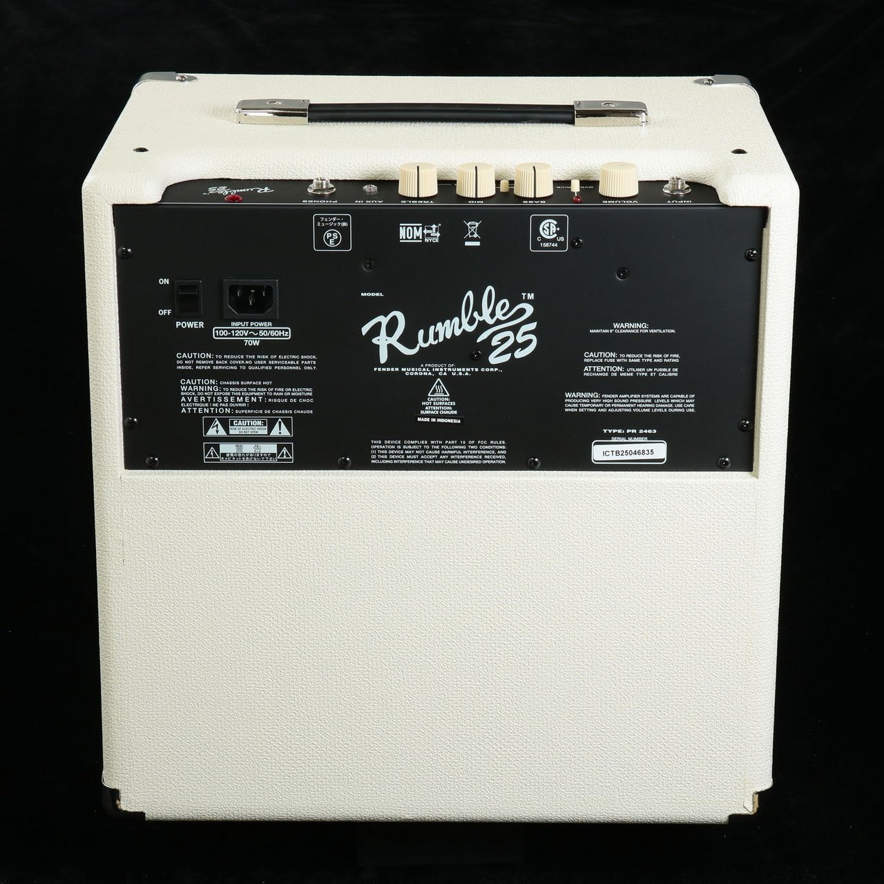Fender Factory Special Run RUMBLE 25 V3 Ivory 限定モデル【池袋店】（新品）【楽器検索デジマート】