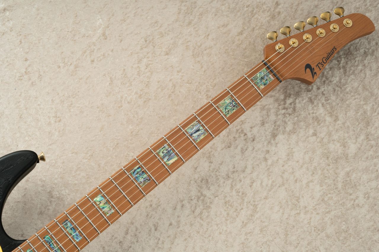T's Guitars DST Pro 24 w/Anodized Gold,Abalone Block PG -Steps Black ...
