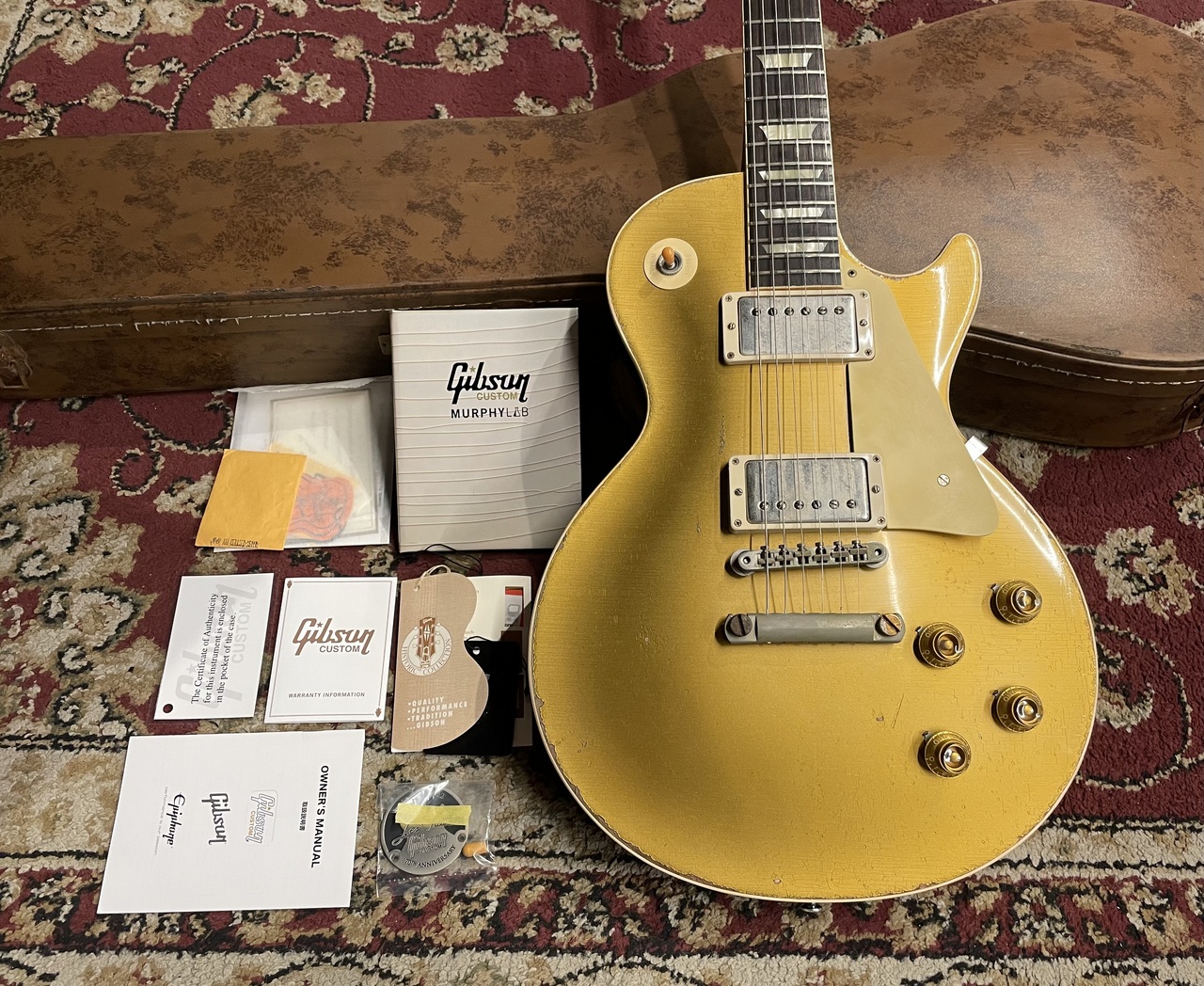 Gibson Custom Shop Murphy Lab 1957 Les Paul Gold Top Reissue Double ...
