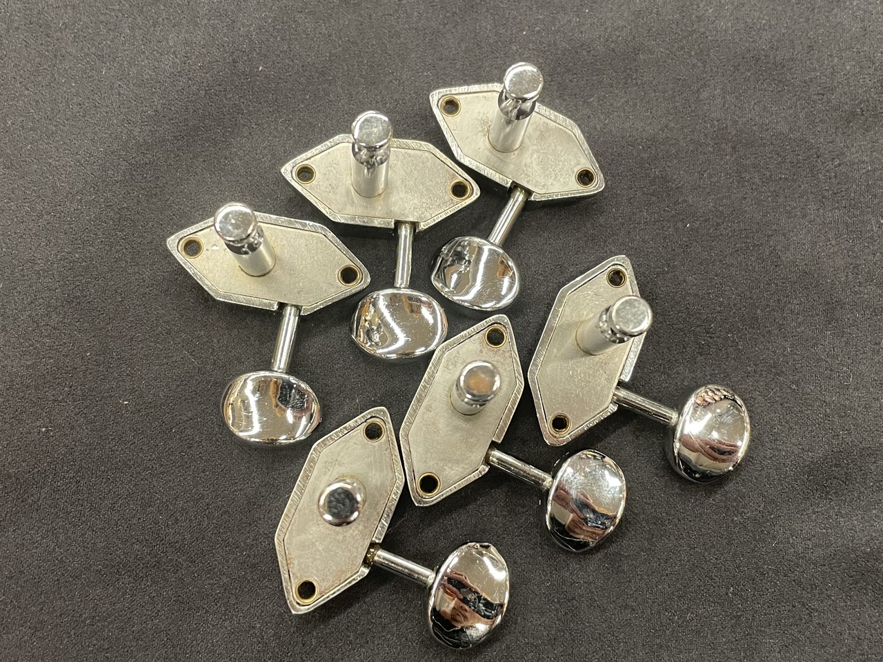 Kluson VX 501 Waffle Back Chrome Oval Button Tuner Set 1960's-1970's ...