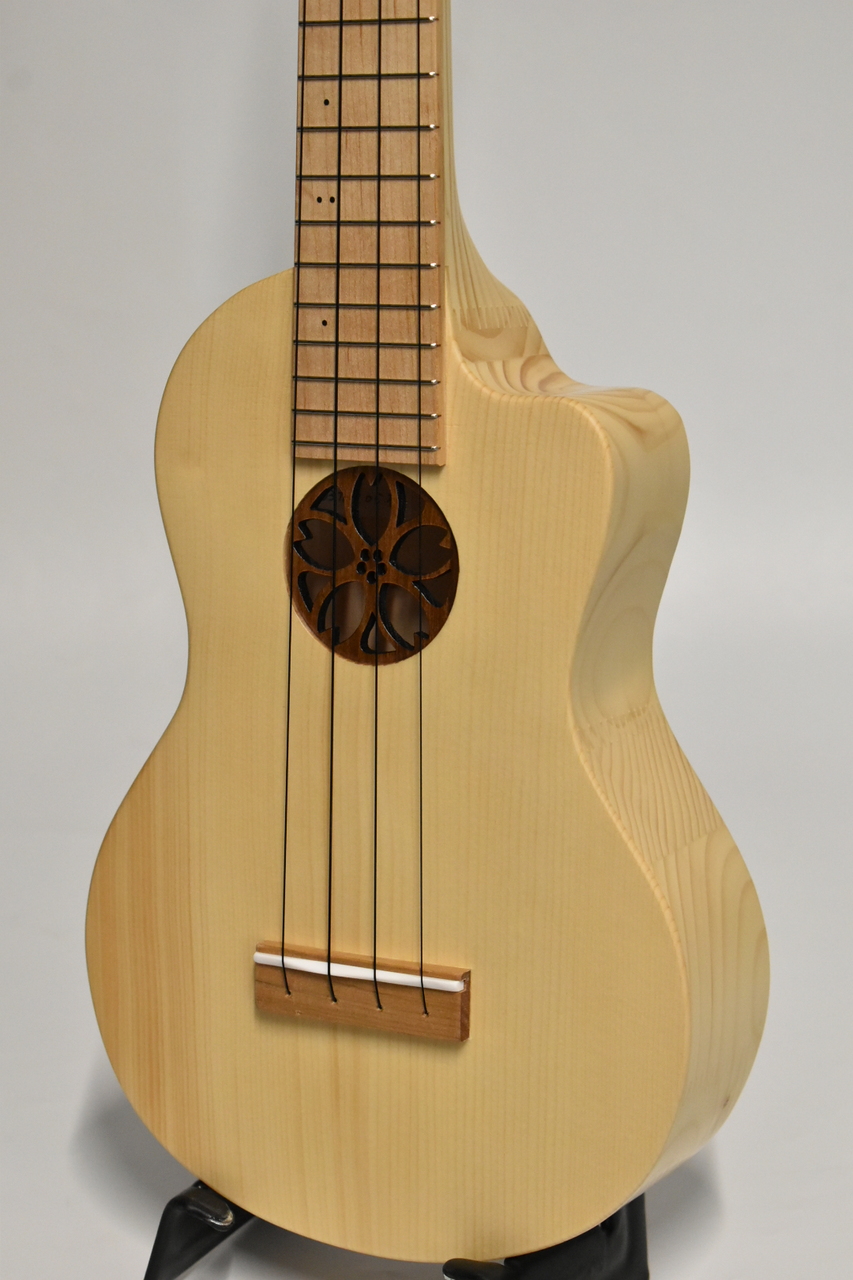 QUIAM Through Neck Concert 蝦夷桜 #2503TNC05桜【エゾマツ×北海道産サクラ材】（新品）【楽器検索デジマート】