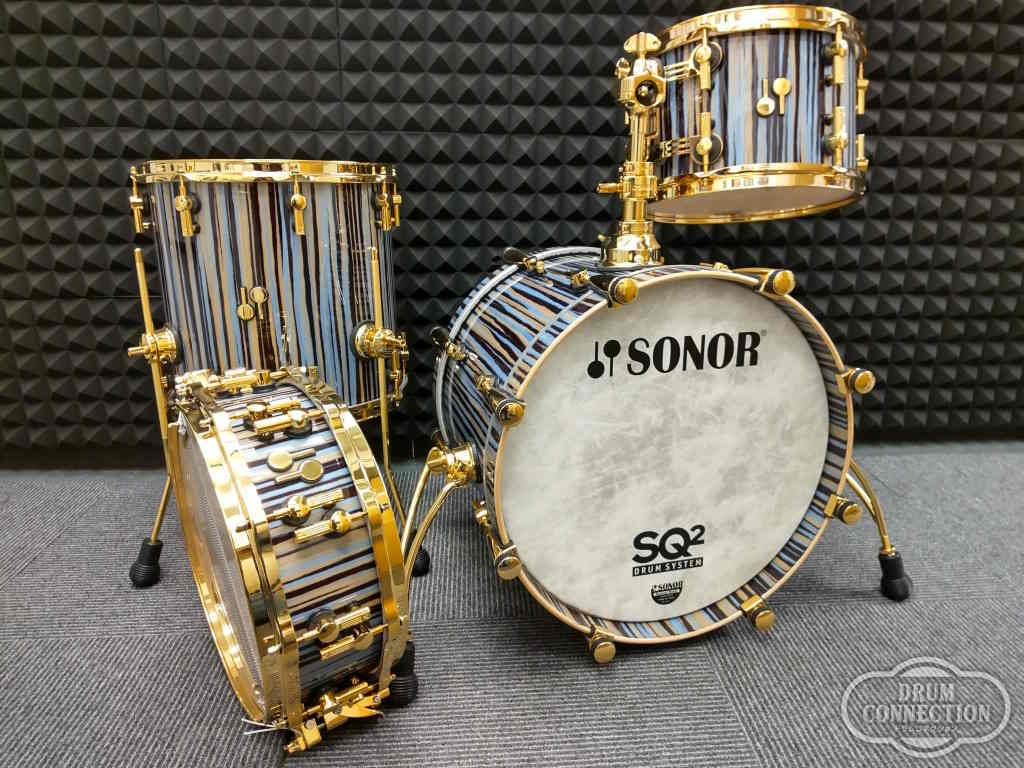 Sonor 【試奏動画】SQ2 Jazz kit 4pcs " Blue Strata Wood "【当店オーダー品!!】（新品）【楽器検索 ...