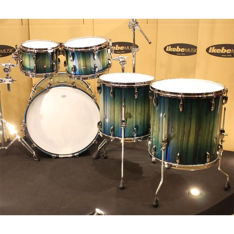 Pearl 【値下げしました！】Masters Maple/Gum 5pc Drum Set - Scuba Blue Over Black ...