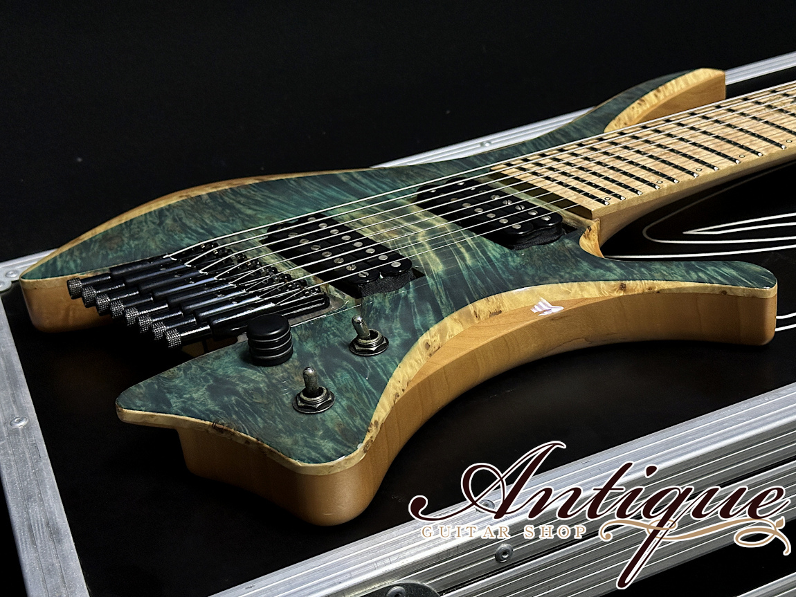 Skervesen Shoggie 8st DC Neck-Thru 2015 AB-Burst /Burl Top /Flame Maple ...