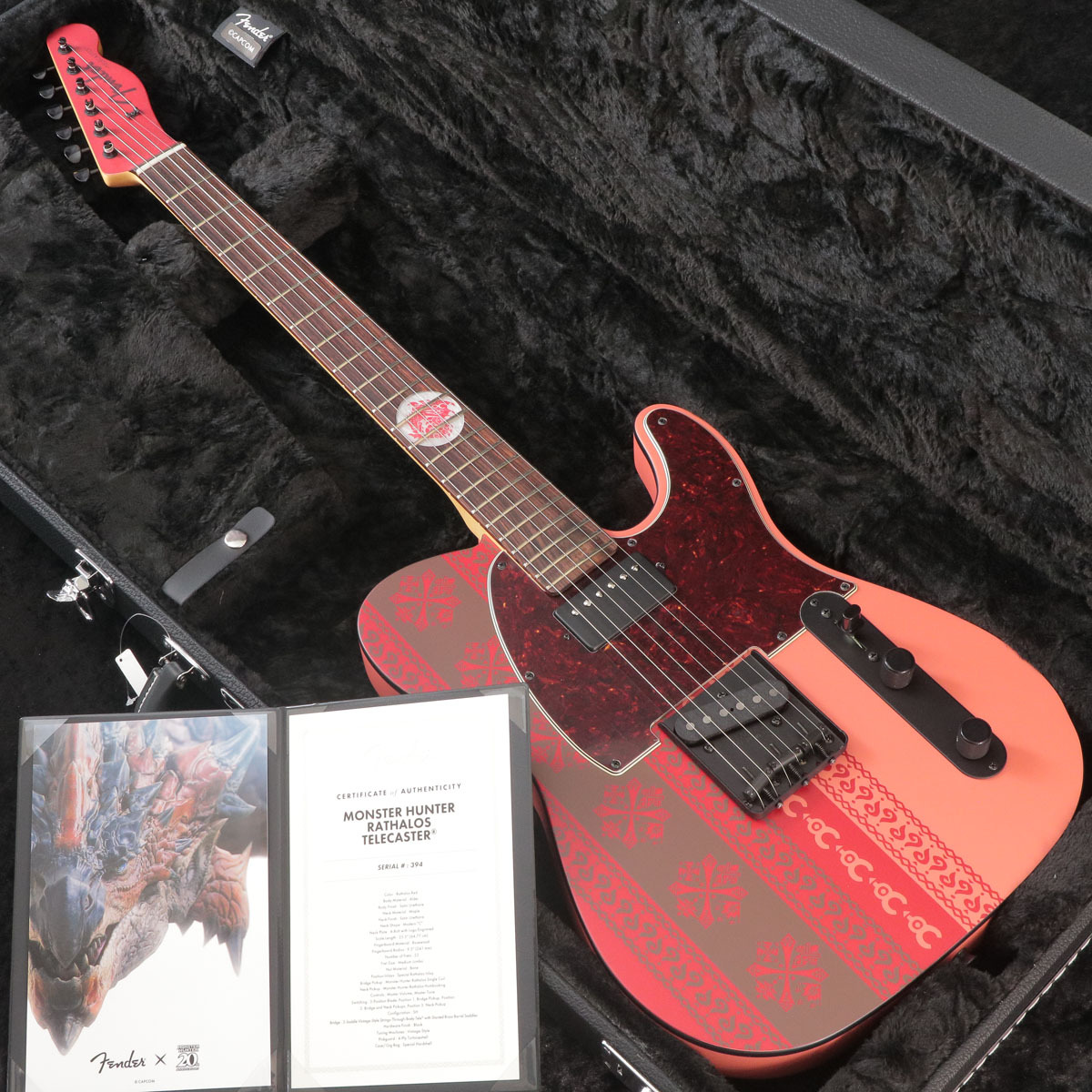 Fender Monster Hunter Rathalos Telecaster Rosewood Fingerboard Rathalos ...