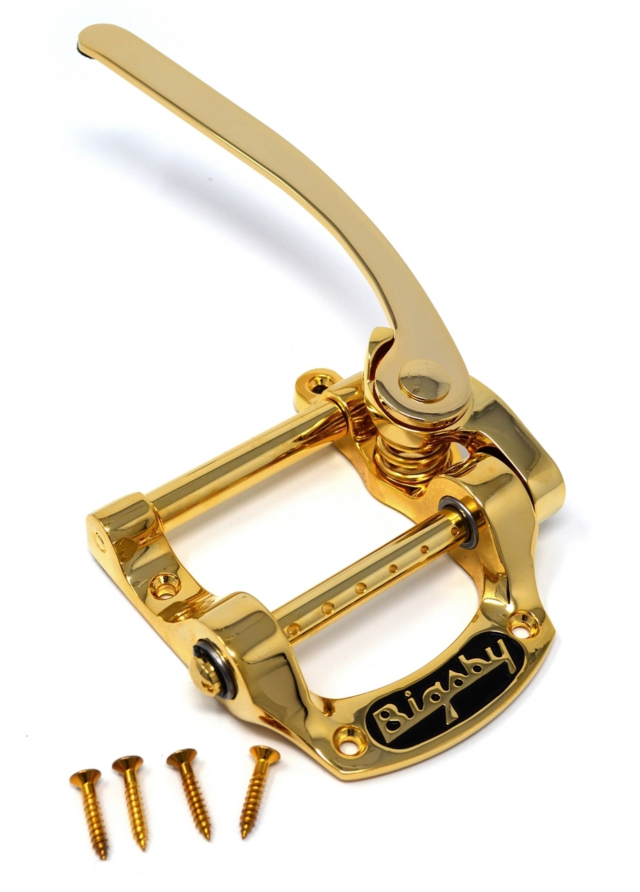 Bigsby ビグスビー Bigsby B5 Vibrato Tailpiece, String-Thru, Gold ヴィヴラートユニット ...