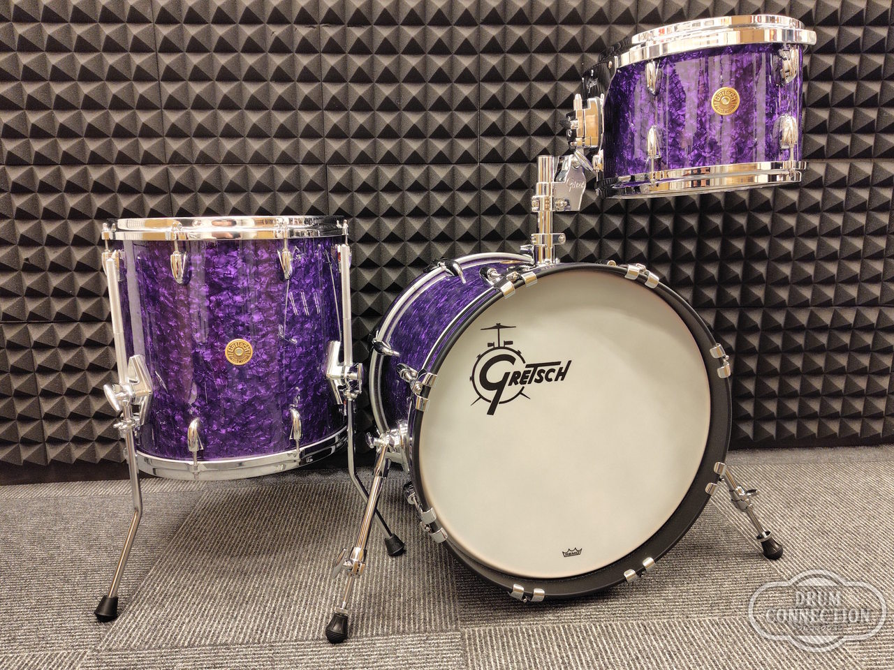 Gretsch 【試奏動画】GRETSCH USA custom 3pcs kit-Purple Marine Pearl-【待望の入荷 ...