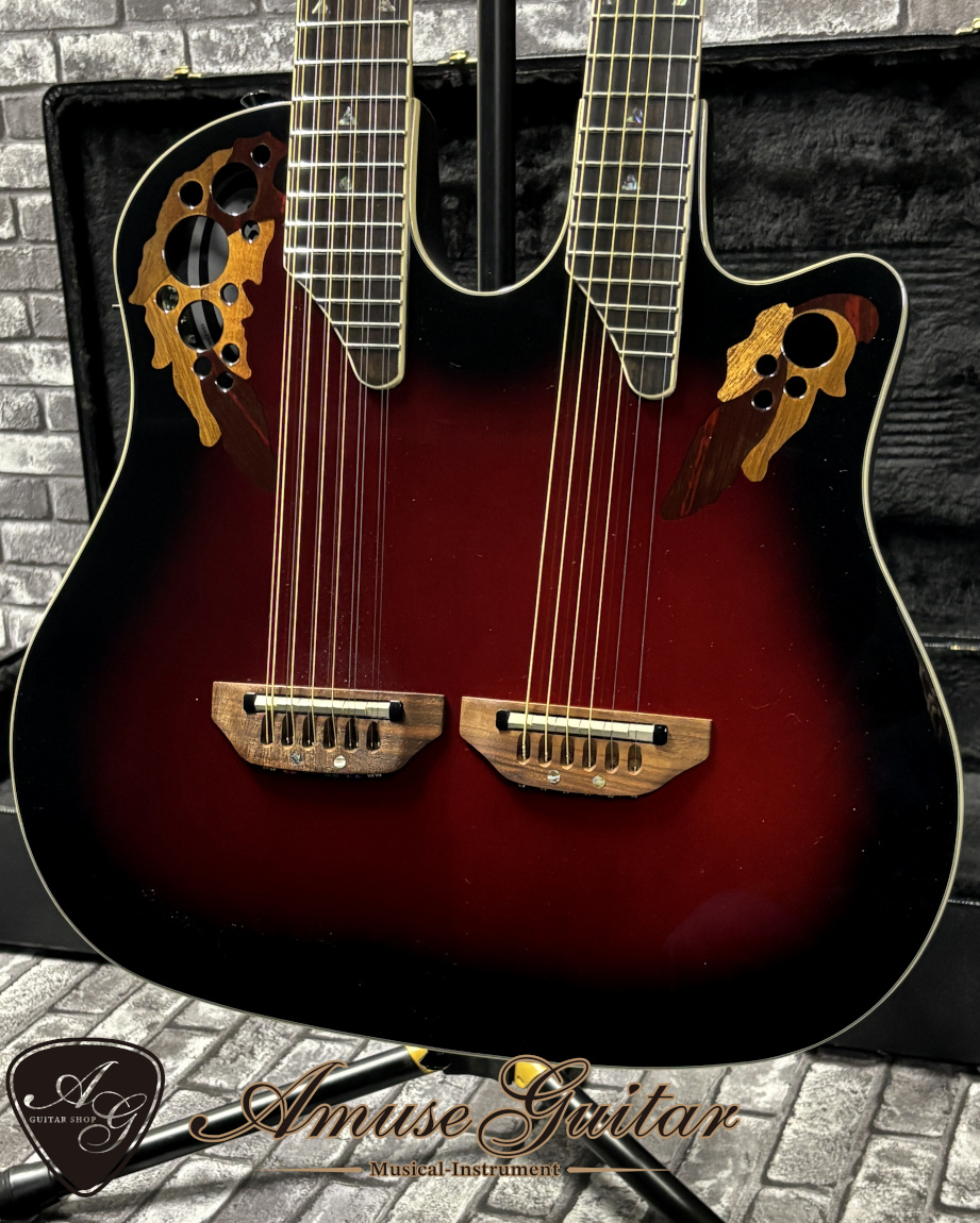 Ovation Celebrity Collection CSE-225 W Neck # Ruby Red Burst 2018年製 ...