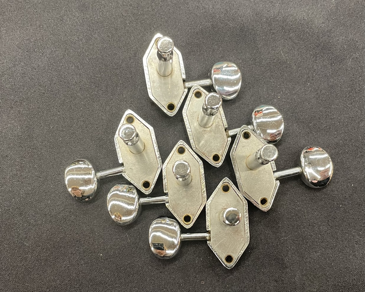 Kluson VX 501 Waffle Back Chrome Oval Button Tuner Set 1960's-1970's ...