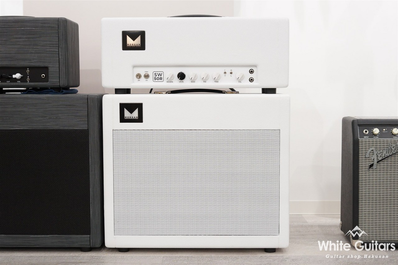 Morgan Amplification Custom Shop SW50R Head -White Levant- & 1×12 Cabi ...