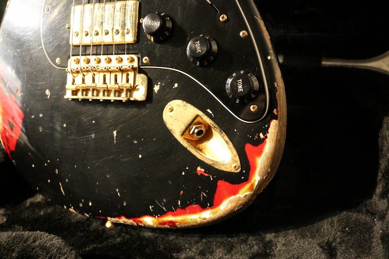 Xotic 【特注!】XSC-4 5A Flame Maple Neck ~Black over Candy Apple Red~ Heavy ...