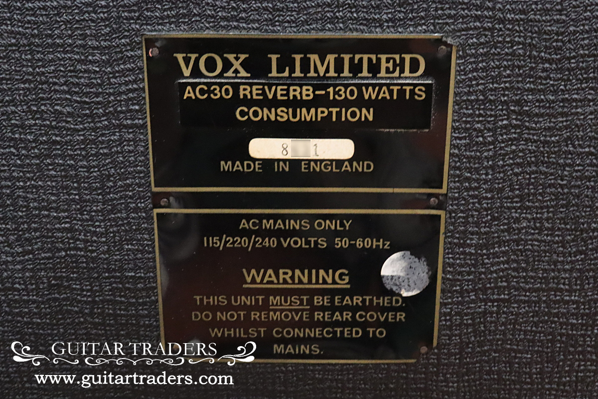 VOX 1980's AC30 Top Boost 30 Reverb（ビンテージ）【楽器検索デジマート】